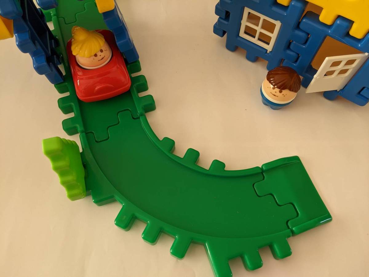 Vintage Little Tikes Waffle Blocks Build a House Complete Set | Looknet